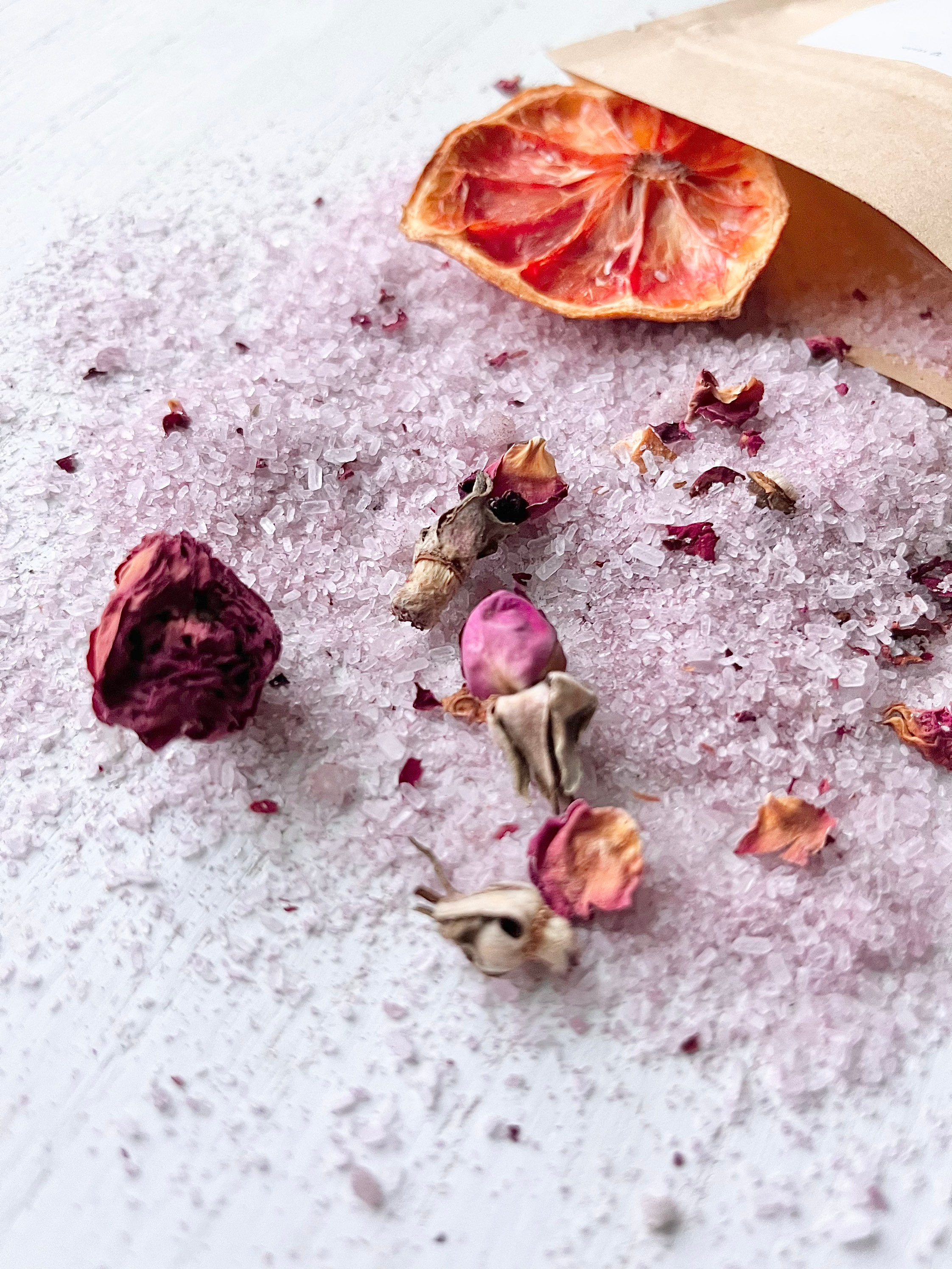 Botanical Bath Salt Packets // 5x7in // Set of 4 - Etsy