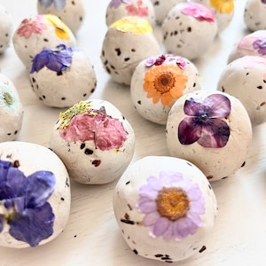 Wild Flower Seed Bombs With Labels // Handmade Clay Seed Bombs - Etsy