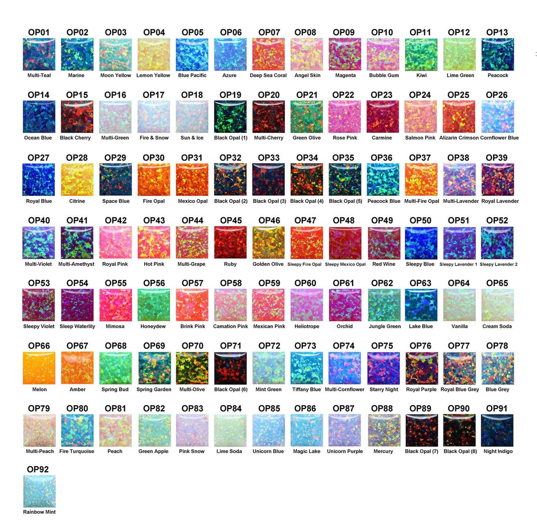 Crushed Lab-grown Opal - Etsy