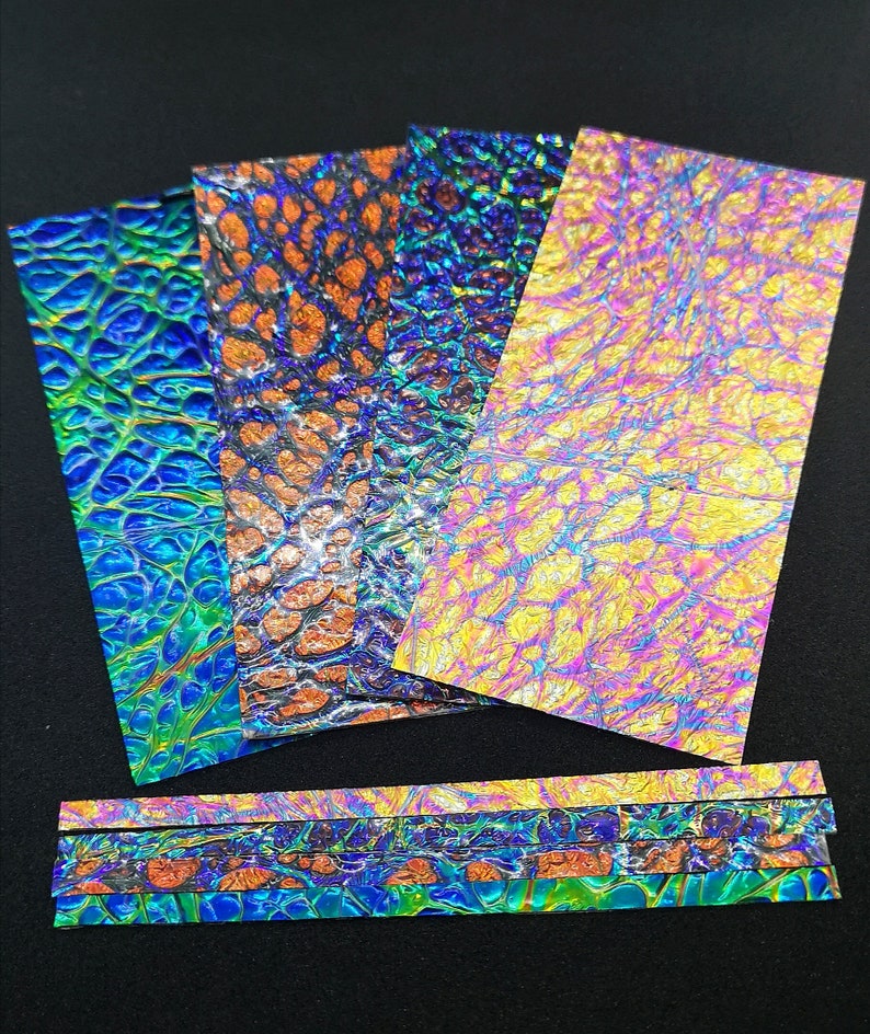 Dichrolam Exotic Material Ring Inlay | Etsy