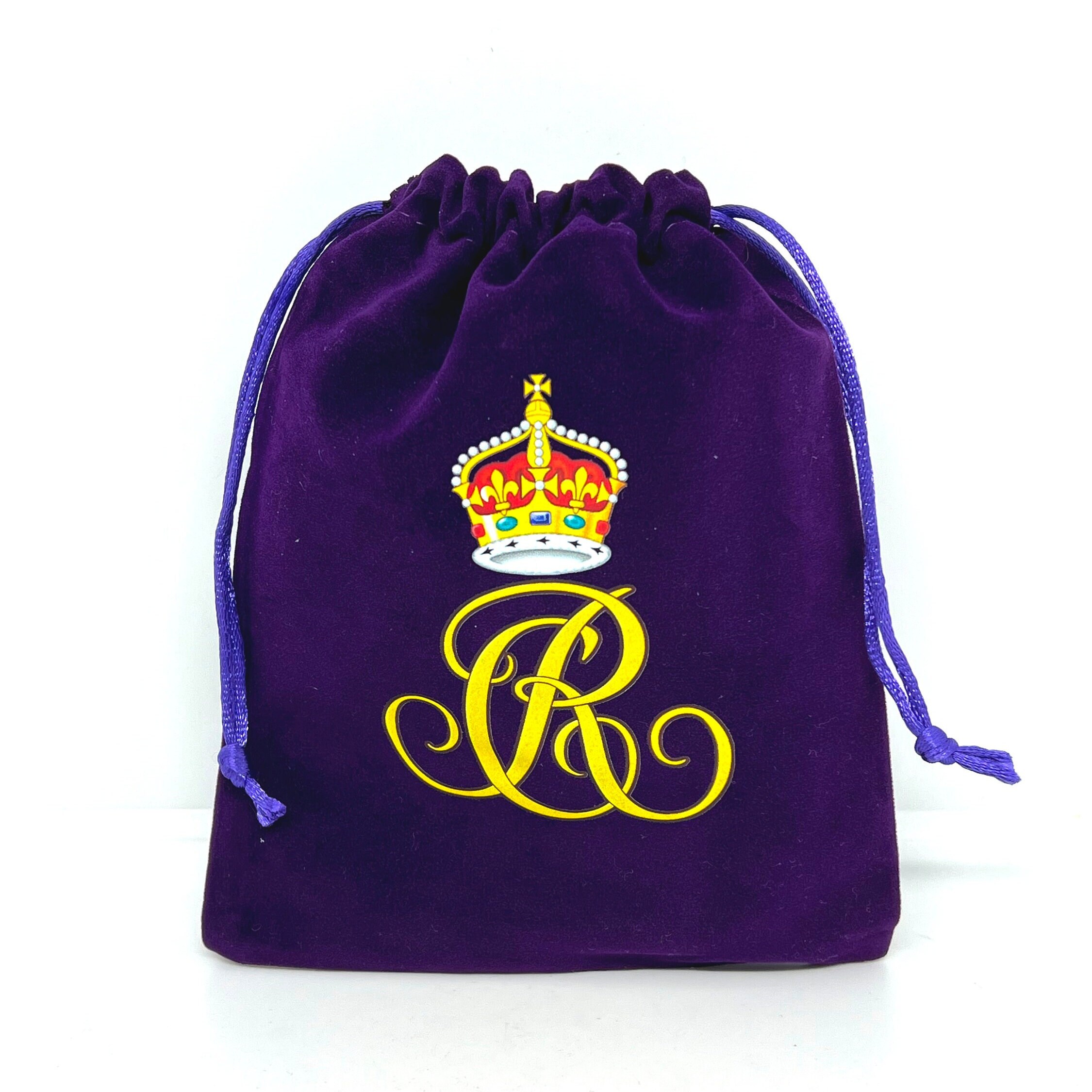Queen Camilla Purple Velvet Jewellery Bags Drawstring Pouches With ...