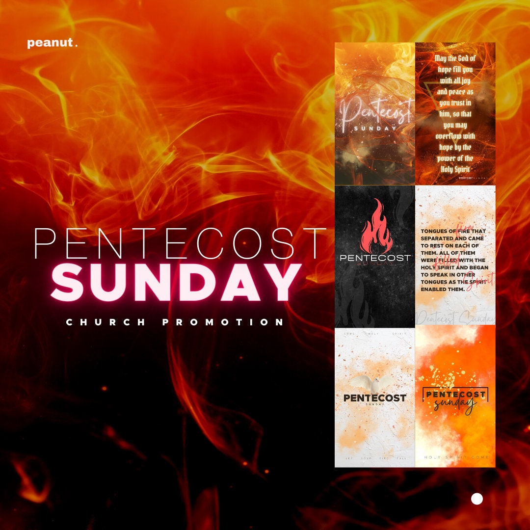Pentecost Sunday Ultimate Social Media Pack for Churches - Etsy