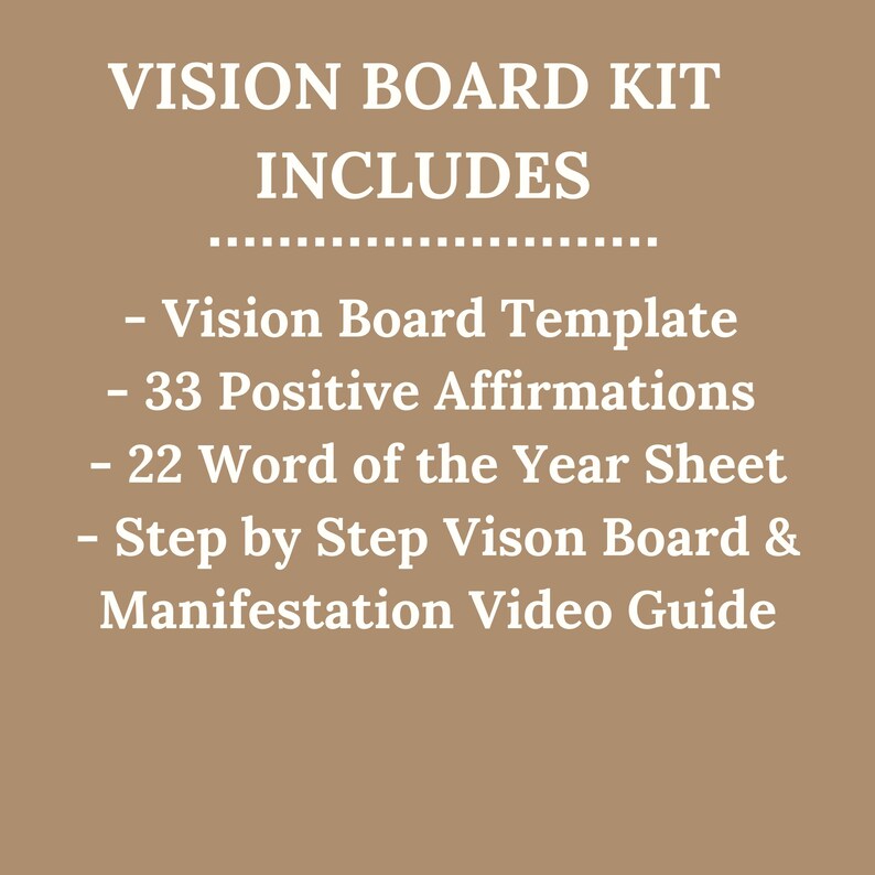 Vision Board Bundle - Aesthetic Vision Board, Vision Board Kit 2025 ...