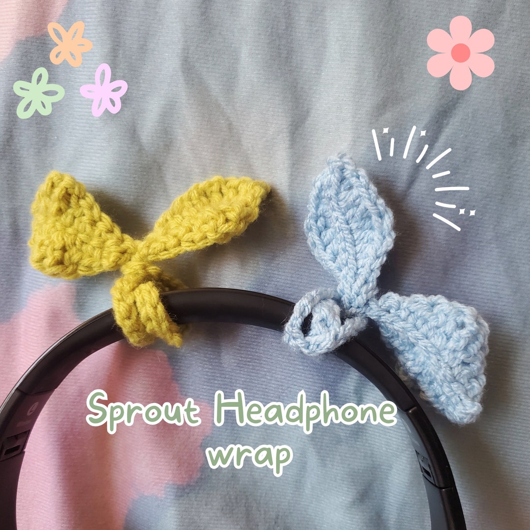 Crochet Sprout Headphone and Cord Wrap - Etsy