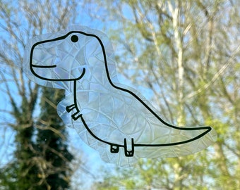 Dinosaur Sun Catcher Sticker - Etsy
