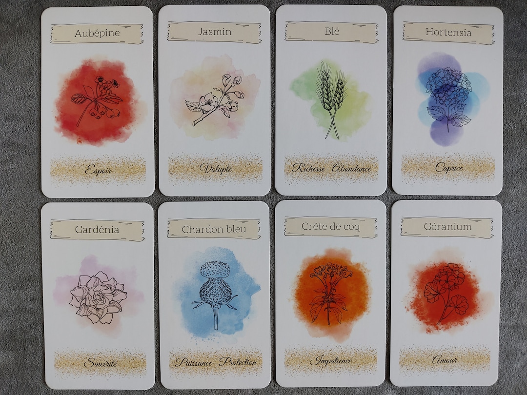 Secret Oracle of Flowers Divinatory Oracle 79 Cards - Etsy