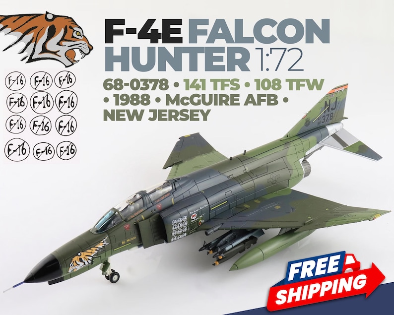 F-4E Phantom II, Falcon Hunter, "108th Tactical Fighter Wing New Jersey ...