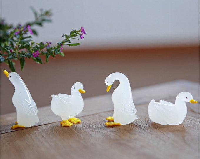 Handmade Glass Duck, Keer Duck Desktop Ornament - Etsy