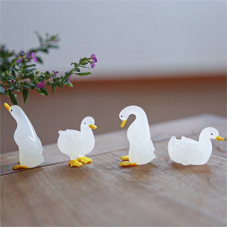 Handmade Glass Duck Keer Duck Desktop Ornament - Etsy