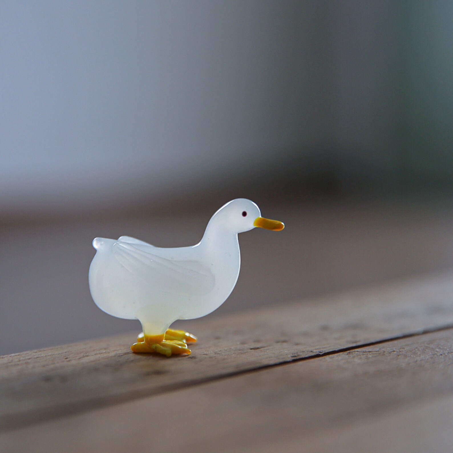 Handmade Glass Duck Keer Duck Desktop Ornament - Etsy