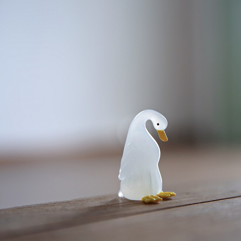Handmade Glass Duck Keer Duck Desktop Ornament - Etsy