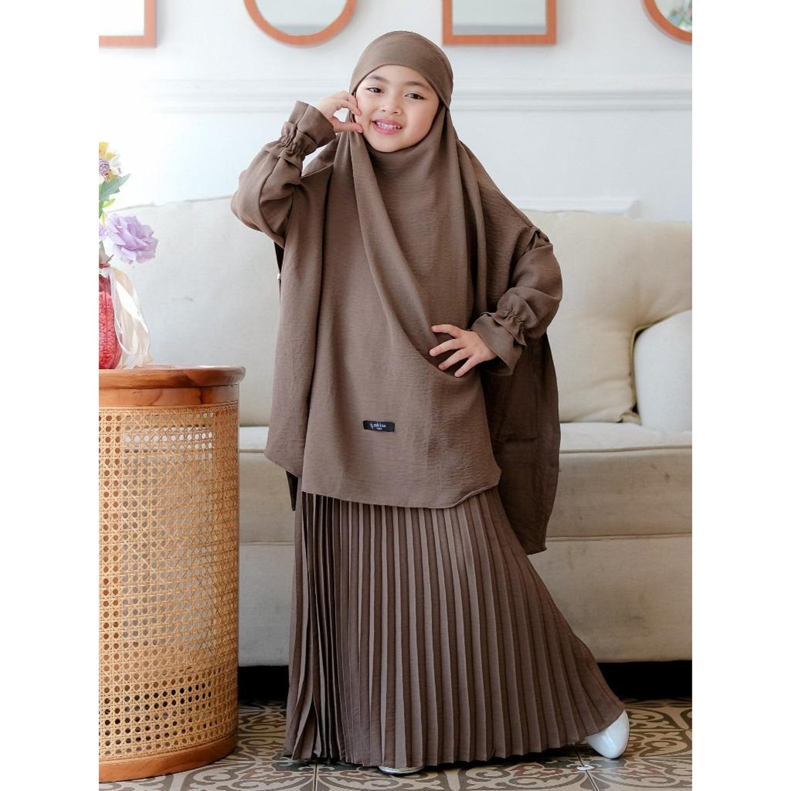 Kids Set Abaya Malika Series FREE NIQAB/ Muslim Girl Dress /islamic ...