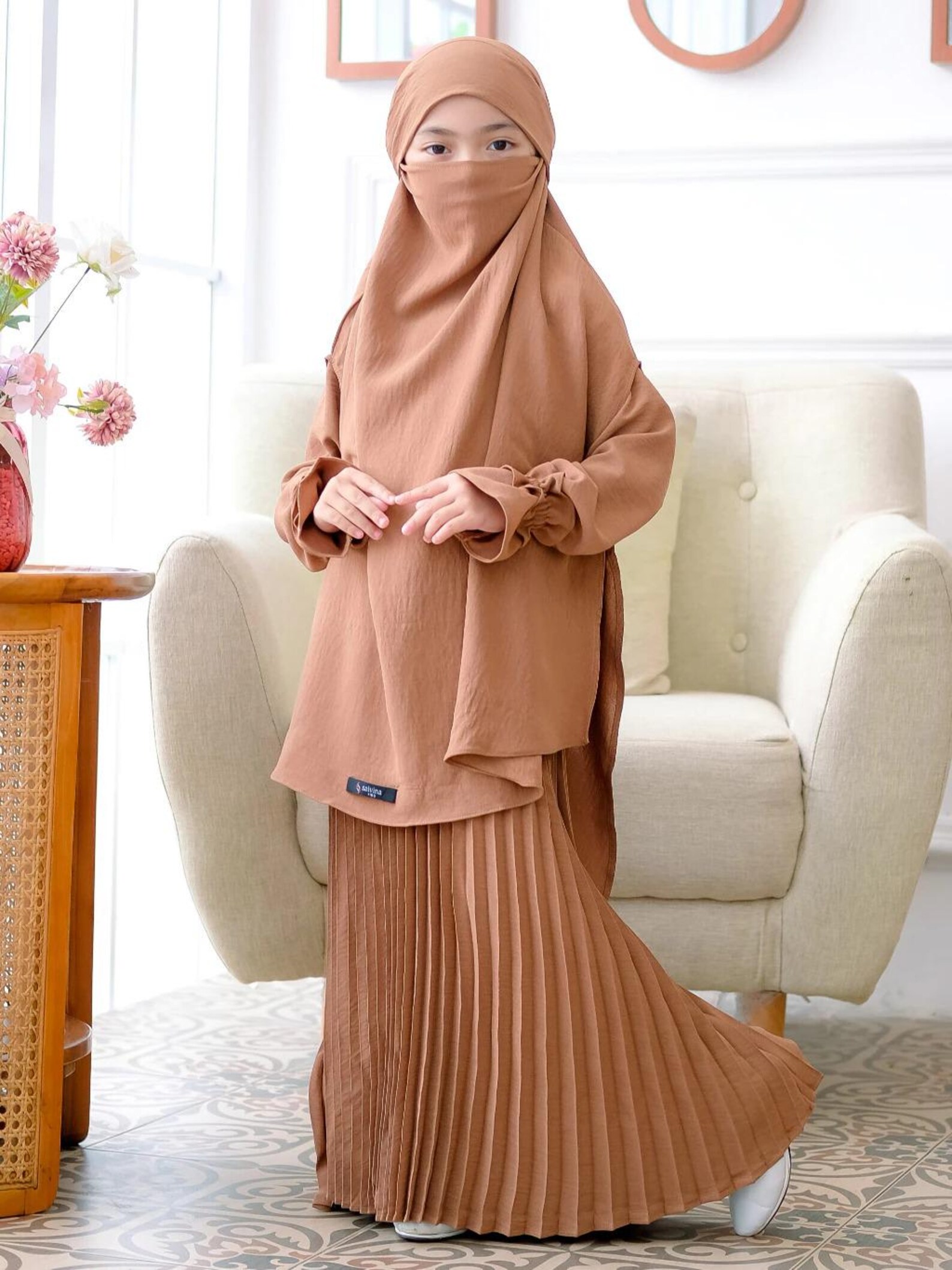 Kids Set Abaya Malika Series FREE NIQAB/ Muslim Girl Dress /islamic ...