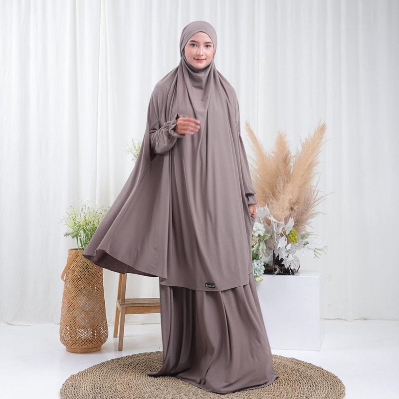 Adult Set Abaya Fatimah Series /abaya Khimar Set/dress for Muslim/dress ...