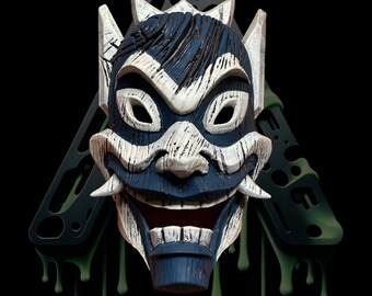 Blue Spirit Mask 3D Printed and Ready to Wear Avatar: the Last ...