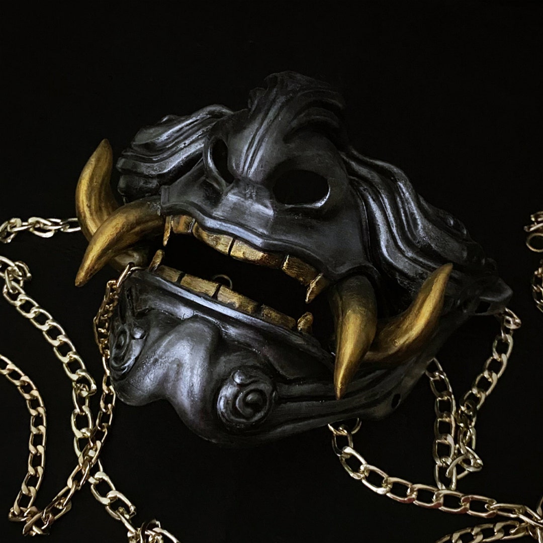 3d Printed Japanese Cosplay Oni Samurai Mask, Ghost of Tsushima Mask ...