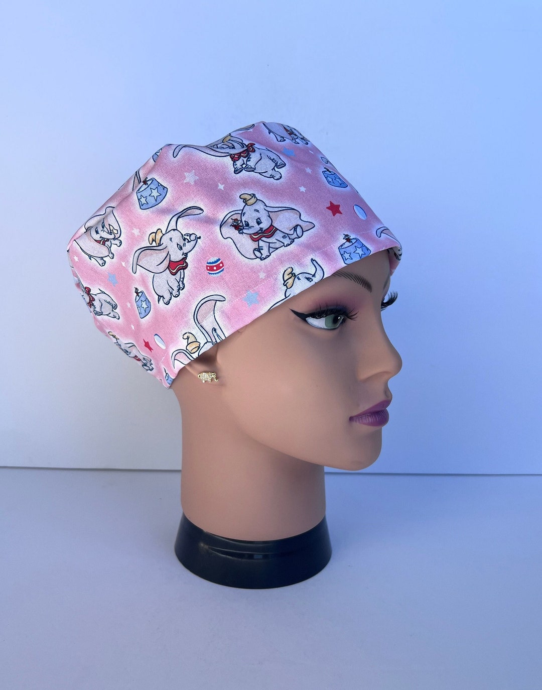 Pink Elephant Scrub Cap - Surgical Cap for Women, Scrubs, for Nurse ...