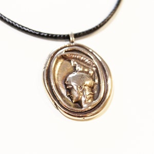 Bronze Ares Pendant, God of War Intaglio Charm, Greek Jewelry - Etsy
