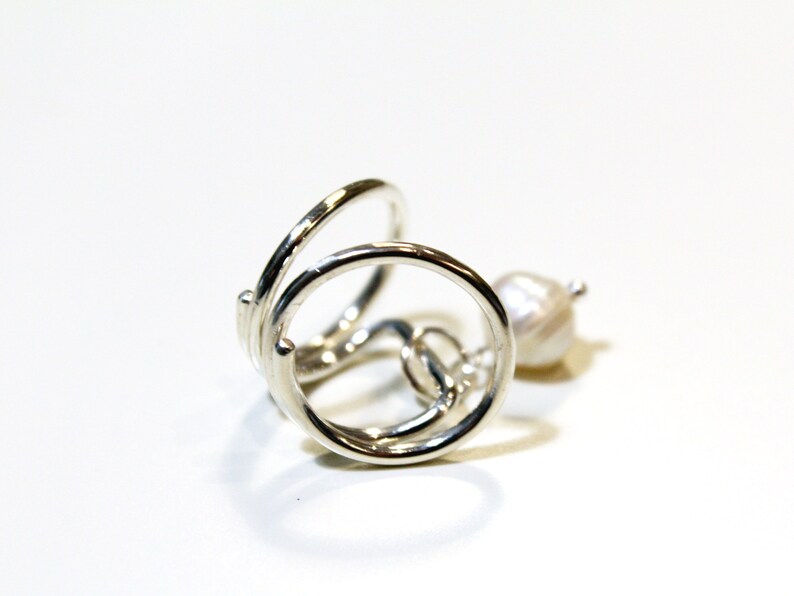 Lateral Deviation Arthritis Ring, Adjustable Silver Pearl Charm Splint ...