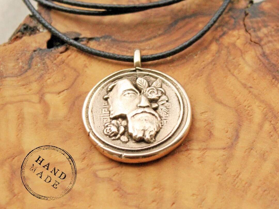 Marcus Aurelius Necklace, Stoicism Jewelry, Intaglio Charm, Stoic ...
