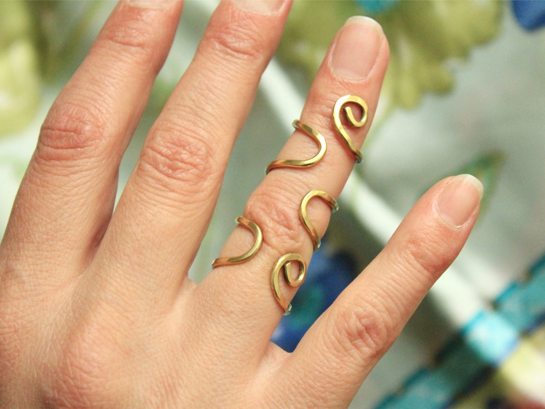 Arthritis Finger Splint, Both Joints Hammered Ring, Trigger Finger ...