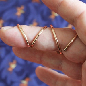 Set of Two Hyperextension Rings, Arthritis Finger Splint in Bronze, 2 ...