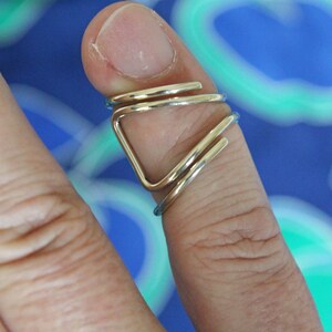 Arthritis EDS Splint Ring, Adjustable Brass, Bronze, Titanium or Silver ...