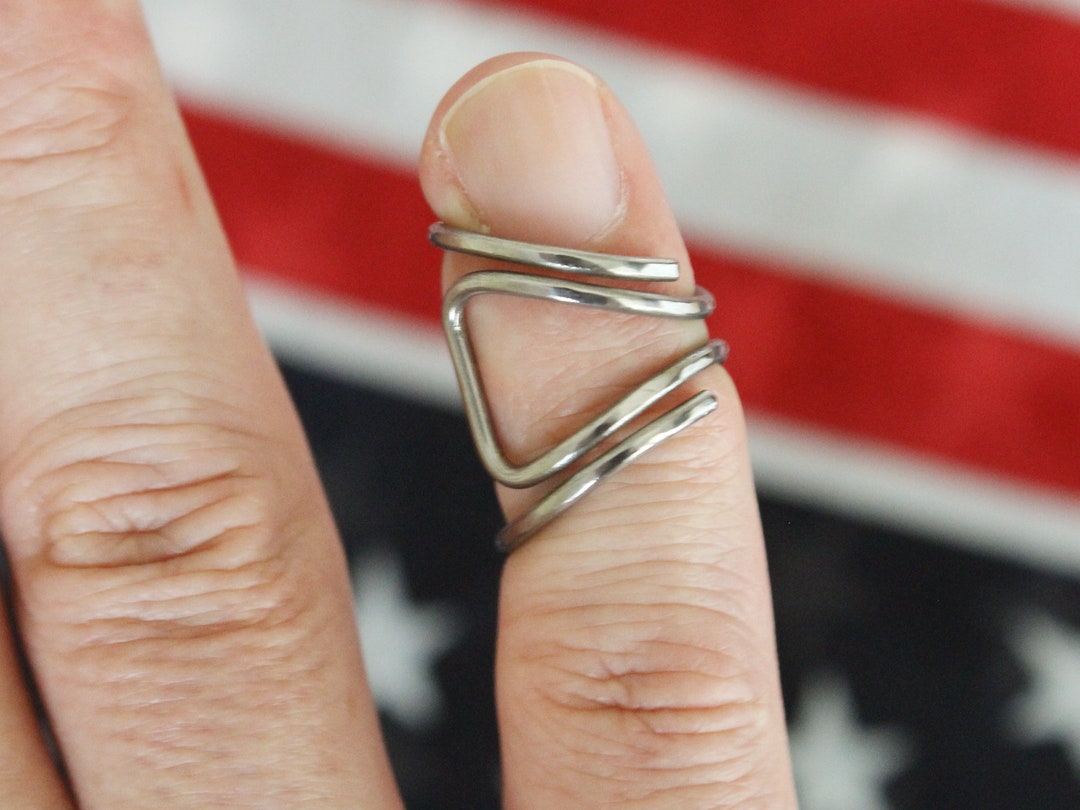 Titanium Arthritis Ring for Lateral Deviation, Bending Sideways Finger ...