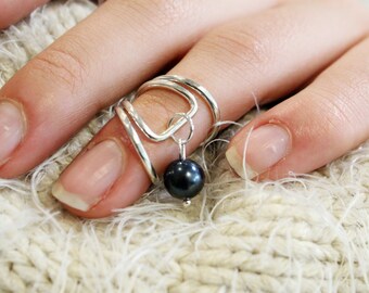 Lateral Deviation Arthritis Ring Adjustable Silver Pearl - Etsy