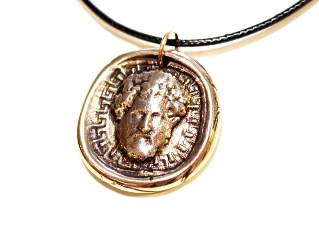 Marcus Aurelius Pendant, Memento Mori, Stoicism Jewelry, Philosopher ...