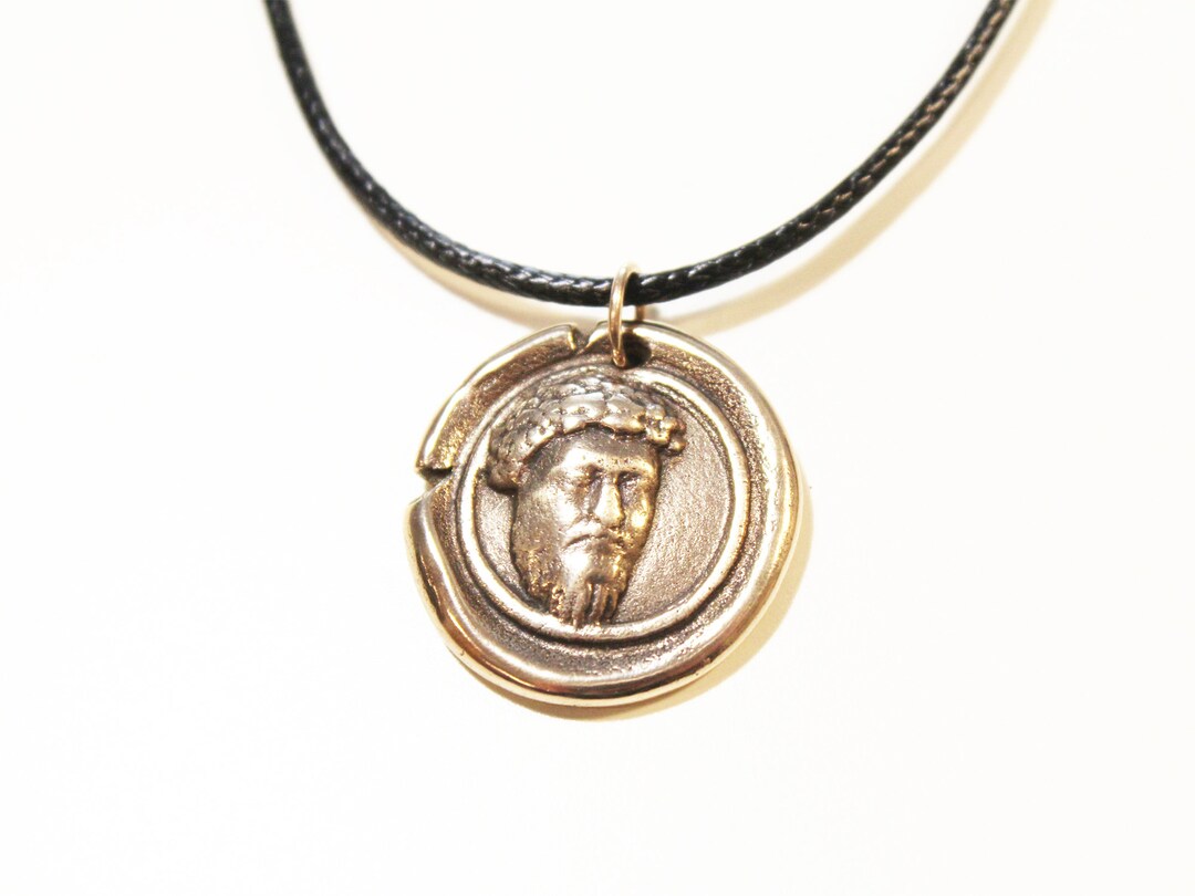 Marcus Aurelius Necklace, Stoicism Coin, Intaglio Necklace, Stoic ...