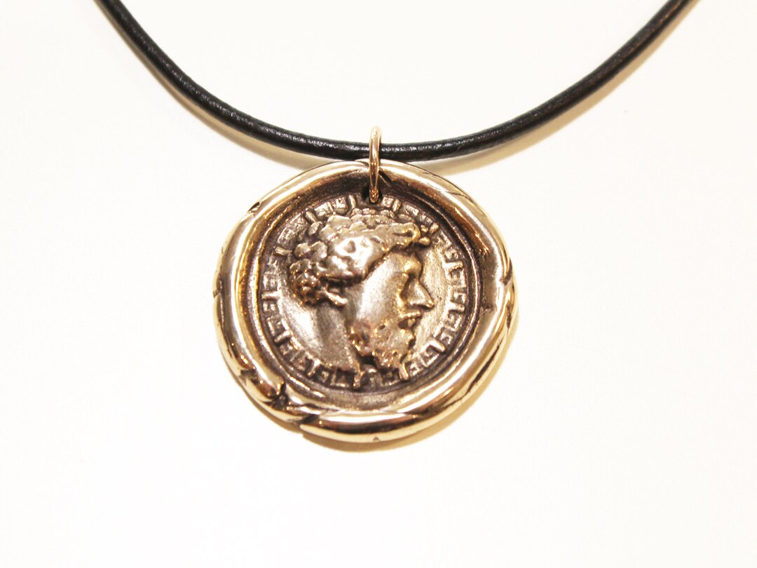 Marcus Aurelius Necklace, Memento Mori, Stoicism Jewelry, Wax Seal ...