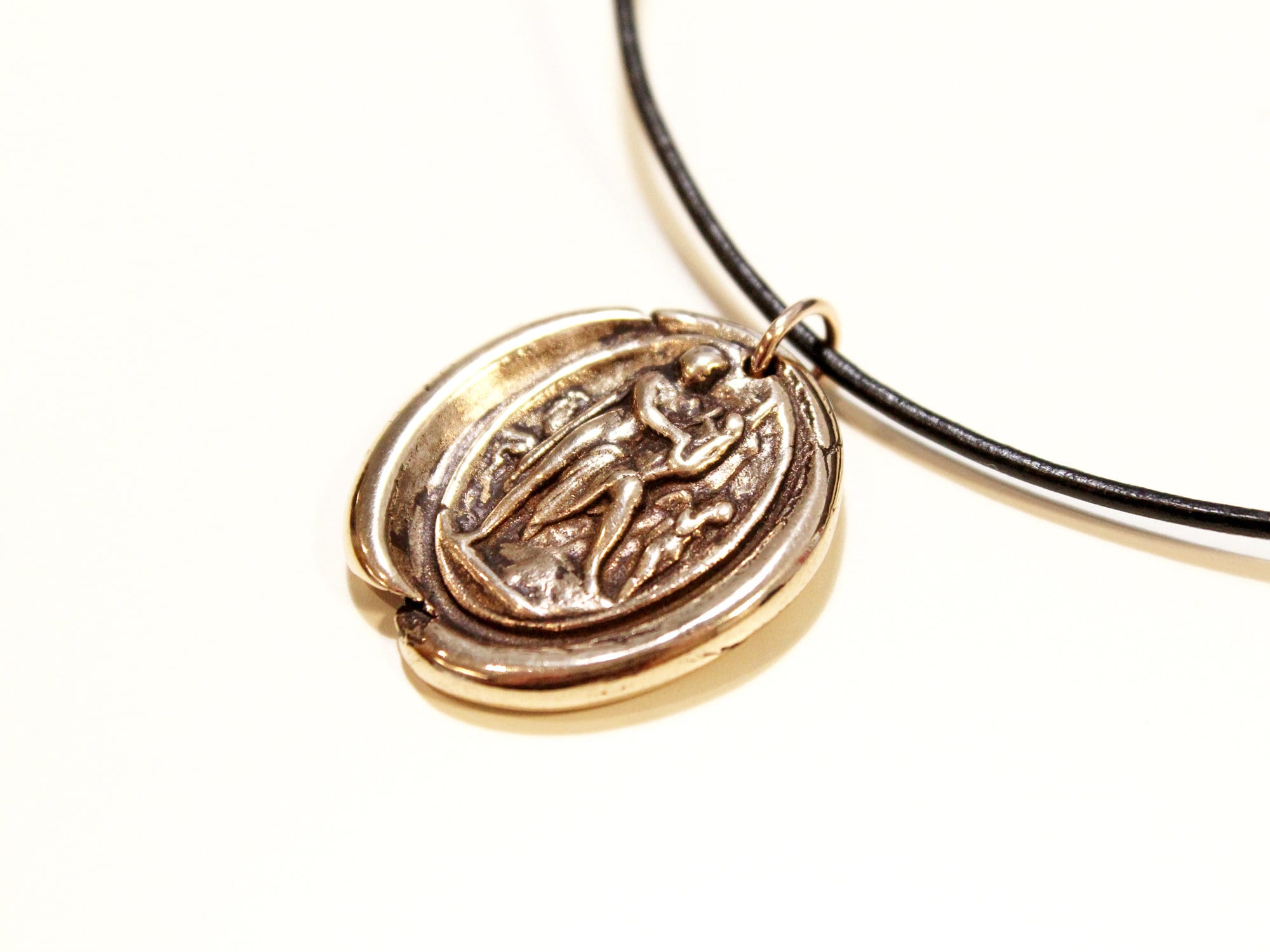 Apollo Pendant God of Music and Poetry Bronze Greek Jewelry - Etsy
