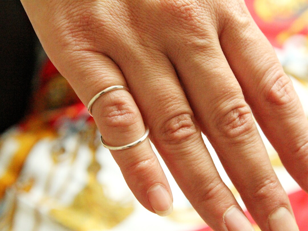 Swan Neck Splint Ring, Silver Arthritis Finger Splint Ring, EDS Ring ...