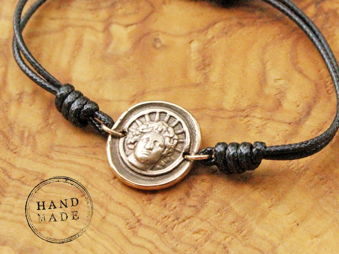 Bronze Helios Bracelet, Sol Invictus, Greek Mythology, Wax Seal Jewelry ...