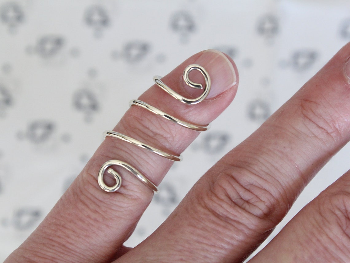 Trigger Finger Splint Ring in Brass Bronze Titanium or - Etsy