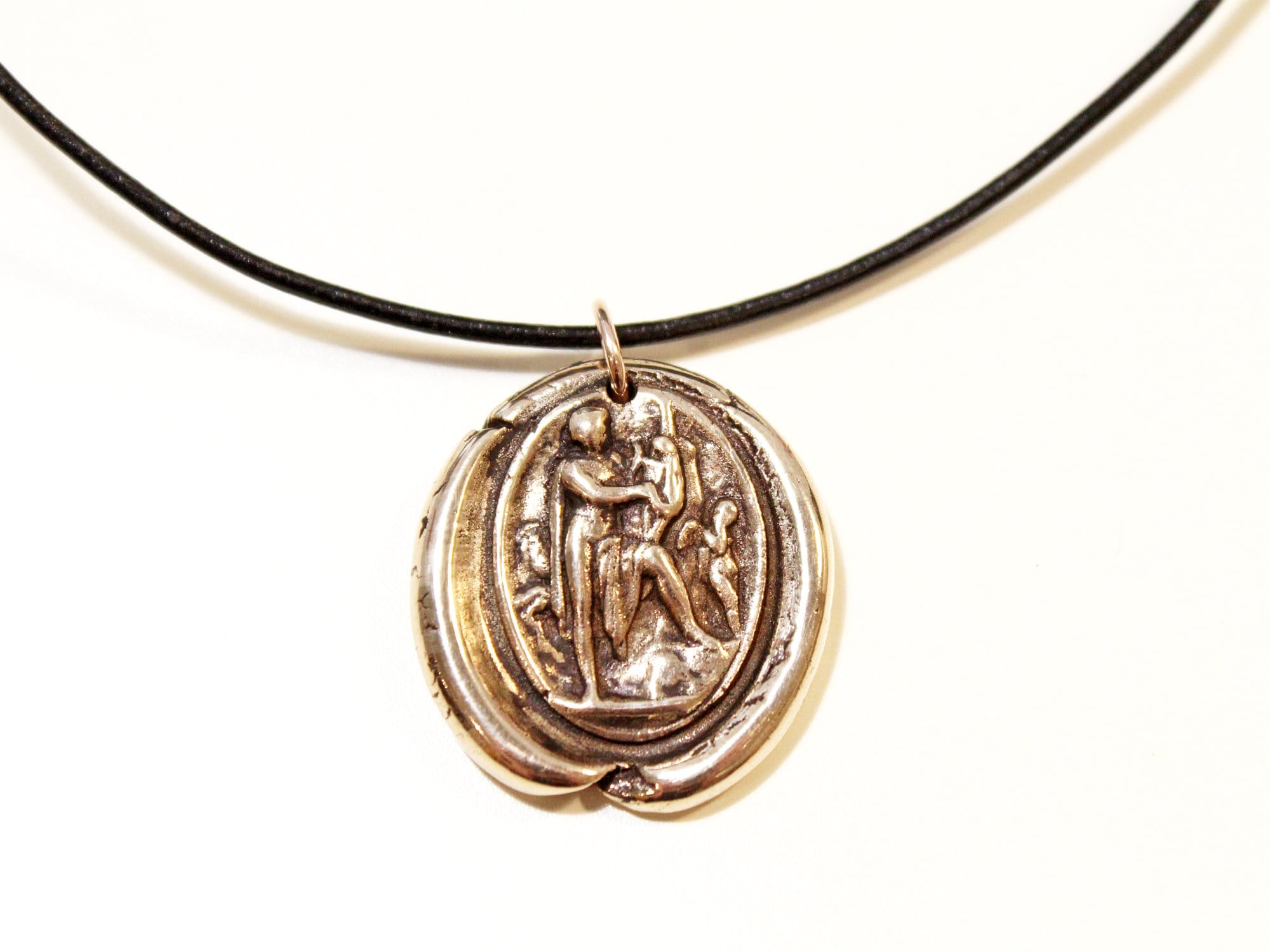 Apollo Pendant God of Music and Poetry Bronze Greek Jewelry - Etsy