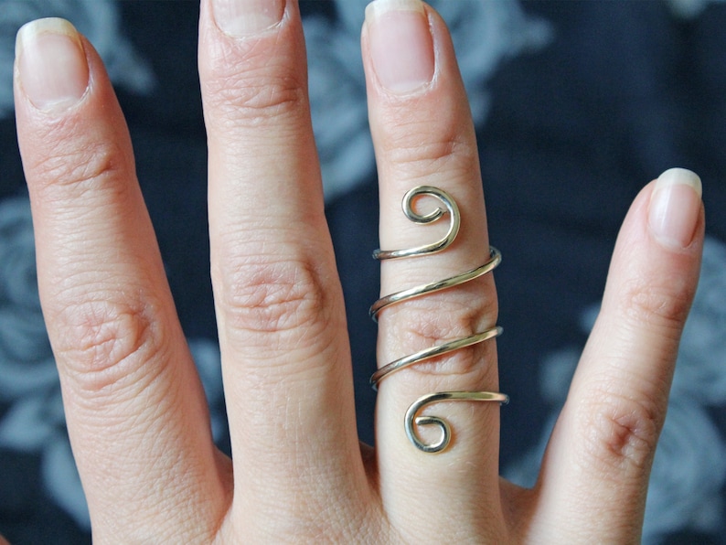 Trigger Finger Splint Ring in Brass Bronze Titanium or - Etsy