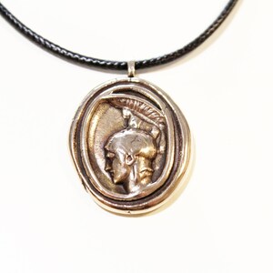 Bronze Ares Pendant, God of War Intaglio Charm, Greek Jewelry - Etsy
