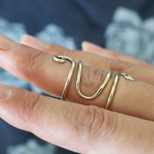 Silver Mallet Finger Splint Ring, Pinky Finger Arthritis Ring in ...