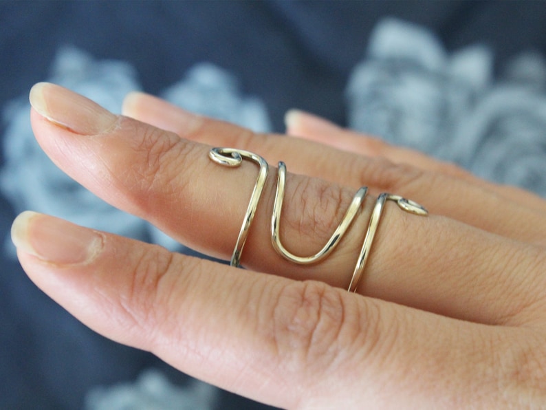 Silver Mallet Finger Splint Ring Pinky Finger Arthritis Ring - Etsy