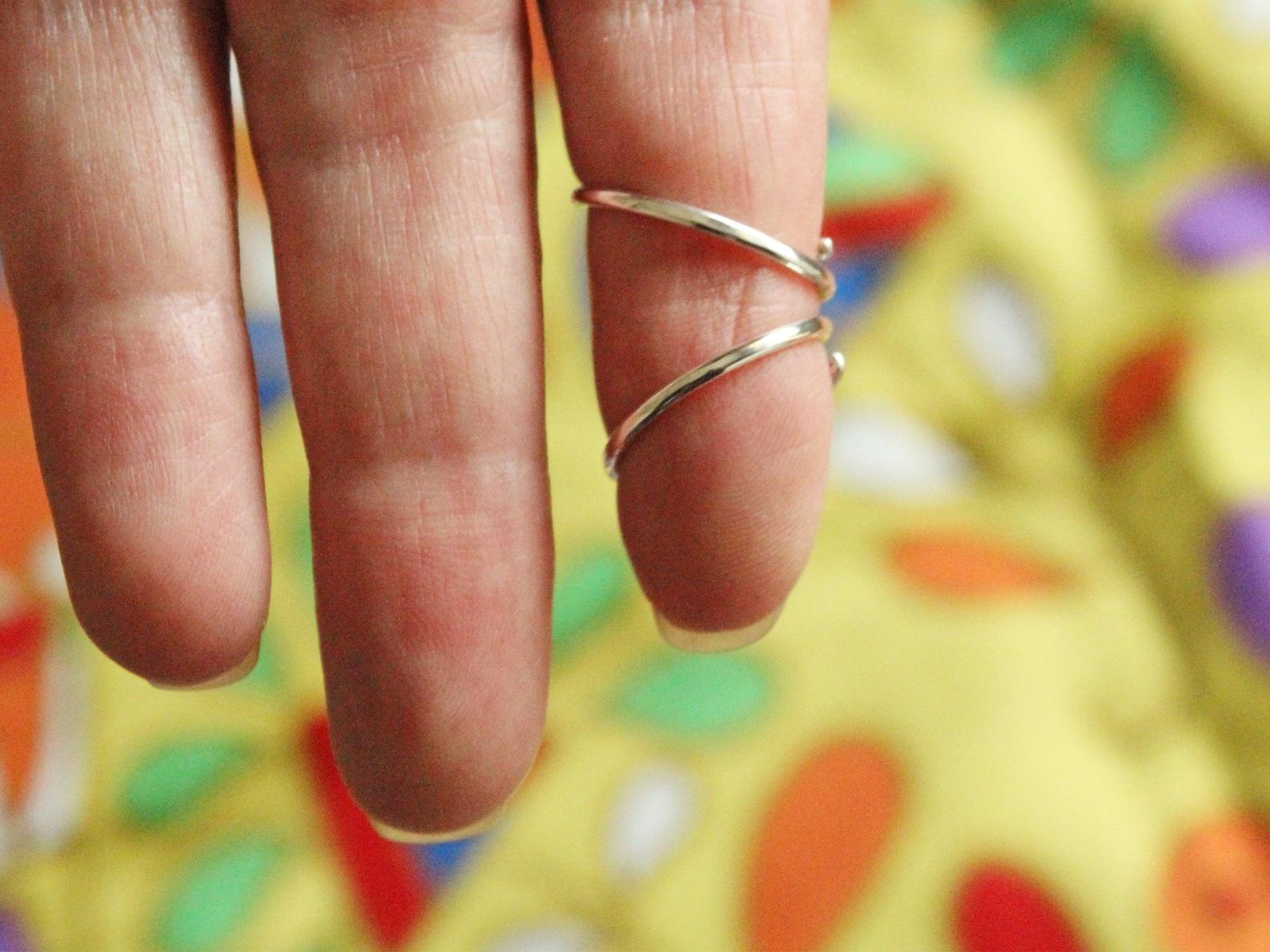 Silver Arthritis Splint Ring Lateral Deviation Support EDS - Etsy