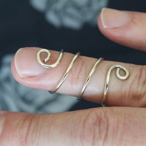 Trigger Finger Splint Ring in Brass, Bronze, Titanium or Silver ...