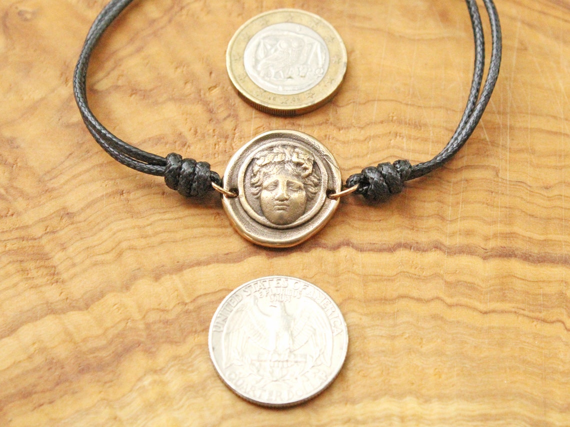 Greek God Apollo Bracelet, God of Music & Poetry, Greek Mythology, Sun ...