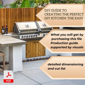 Grill Station, DIY Outdoor Kitchen Plan PDF, DIY Guide to Creating the ...