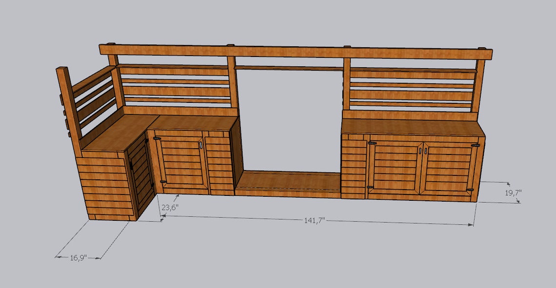 Grill Station, DIY Outdoor Kitchen Plan PDF, DIY Guide to Creating the ...