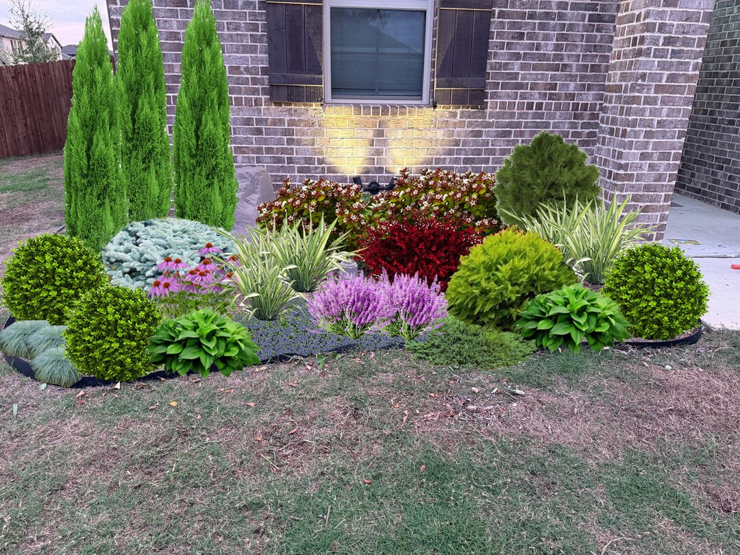 Landscape Plan Shade Planting Scheme, Garden Plan Under Shade Tree ...