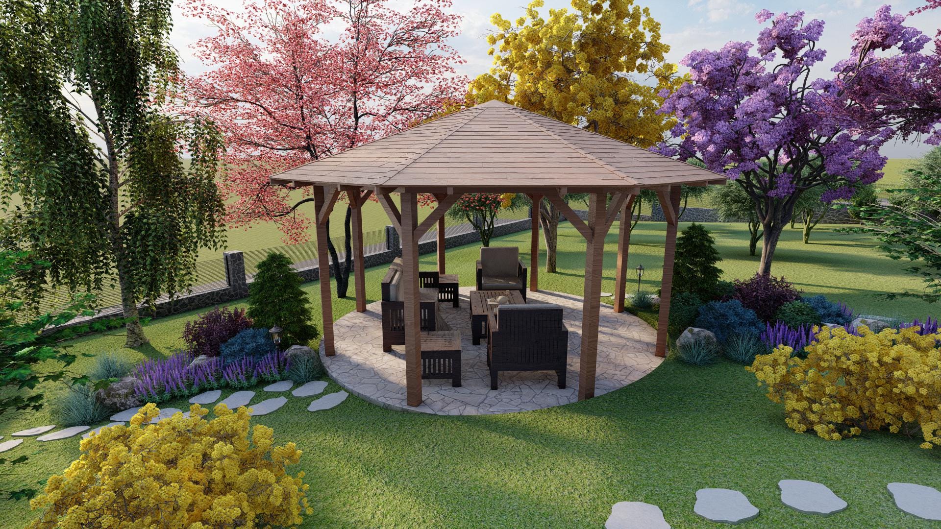 Online Backyard Design: 3D Rendering & Plant List (digital Download) - Etsy