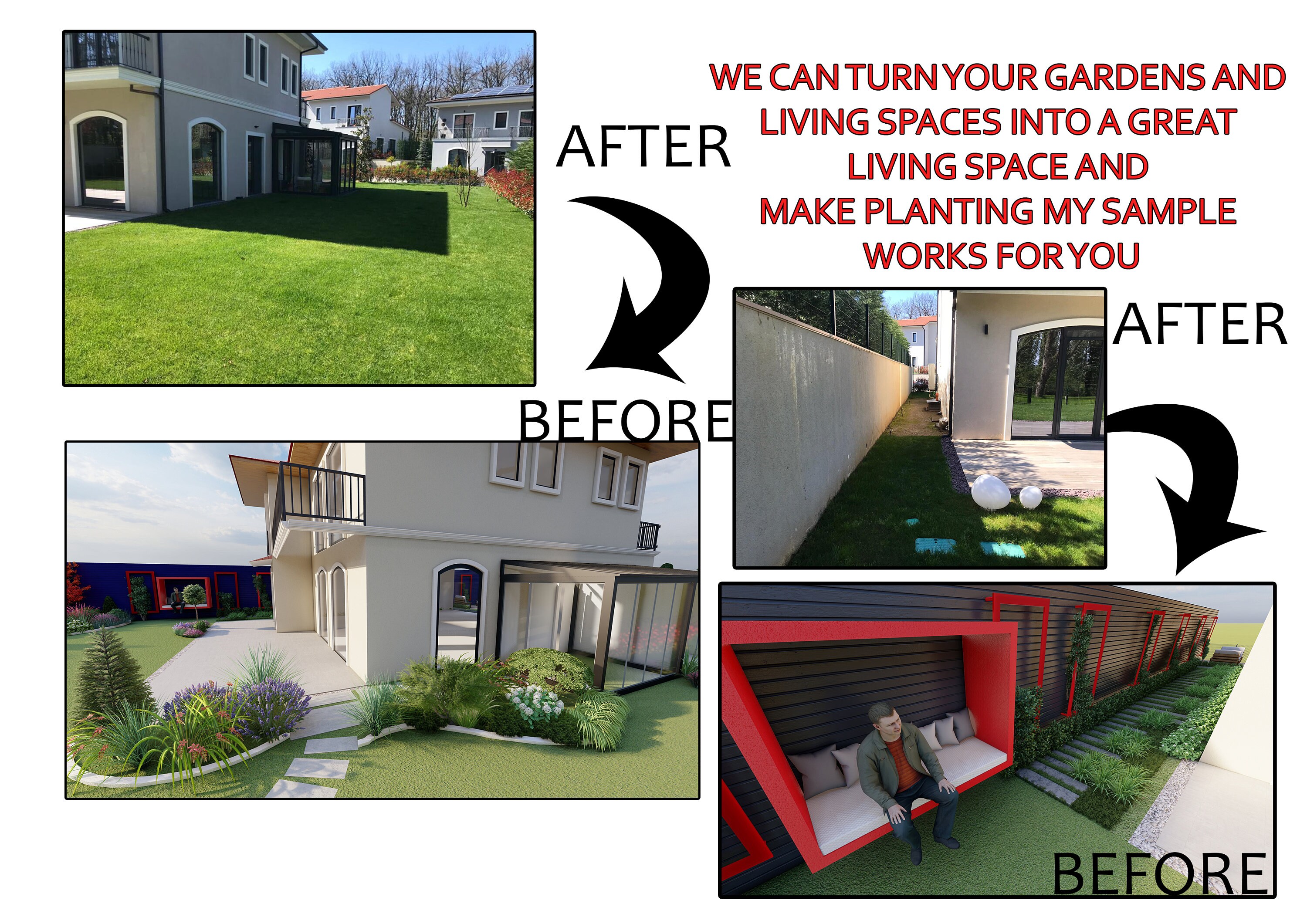 Custom Landscape Design, Landscape Front Facade, Landscape Layout ...