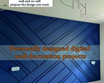 Customized Accent Wall Plans, Amazing Wall Design, Trim Wall Design ...